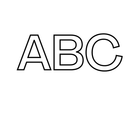 ABC Uppercase Letters PDF 27 Pages One With All Letters - Etsy