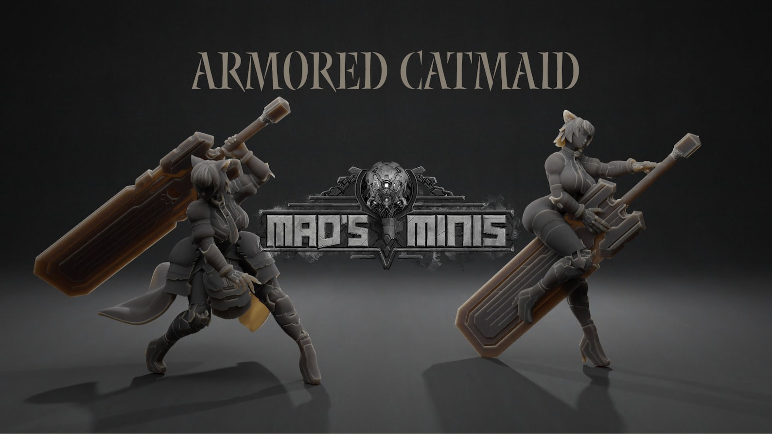Armored Catmaid by Mad's Minis Warhammer 40k Proxy Catgirl Army ...
