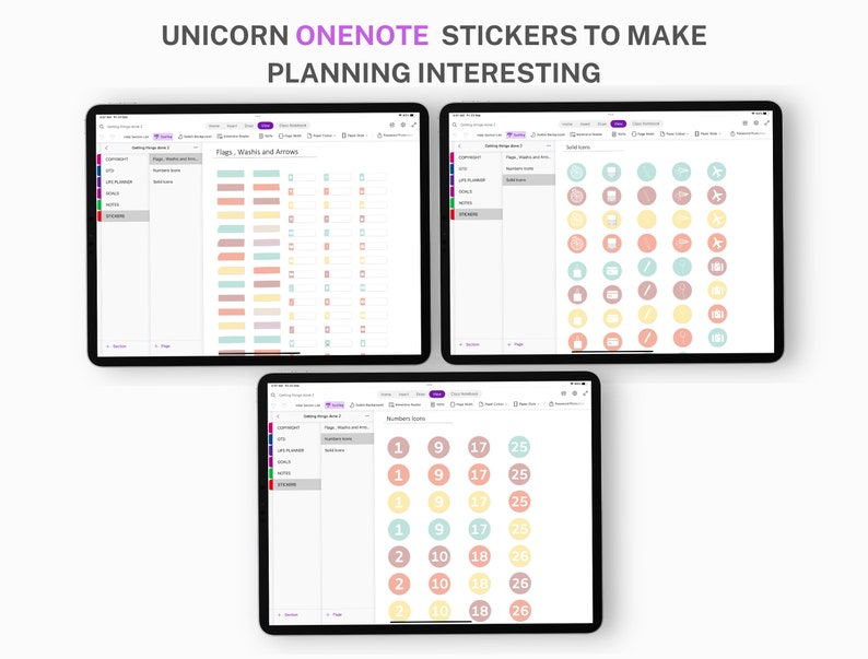 Onenote Digital Planner, Onenote Template, Project Planner Onenote ...