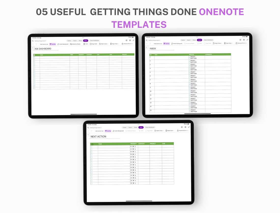 Onenote Digital Planner, Onenote Template, Project Planner Onenote ...