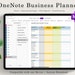 Onenote Business Planner, Onenote Digital Planner, Project Planner ...