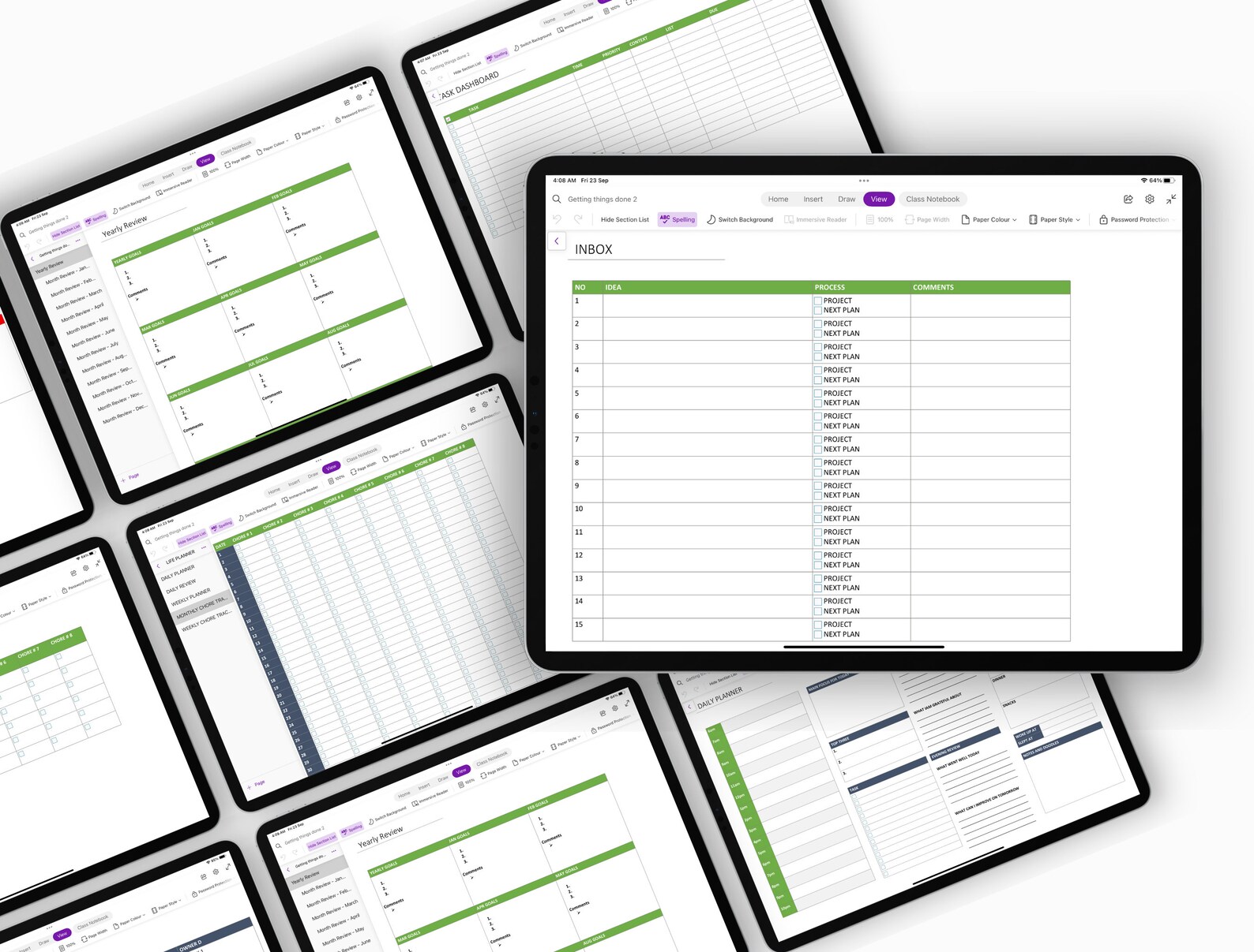 Onenote Digital Planner, Onenote Template, Project Planner Onenote ...