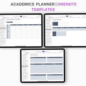 Onenote Student Planner, Onenote Digital Planner, Onenote Template ...