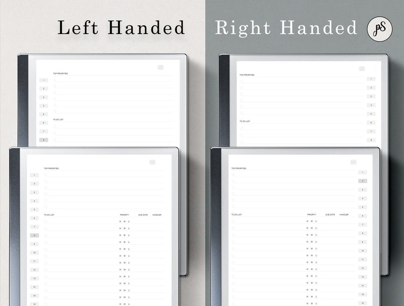 Remarkable 2 Templates to Do List for Remarkable 1 & 2 Template - Etsy