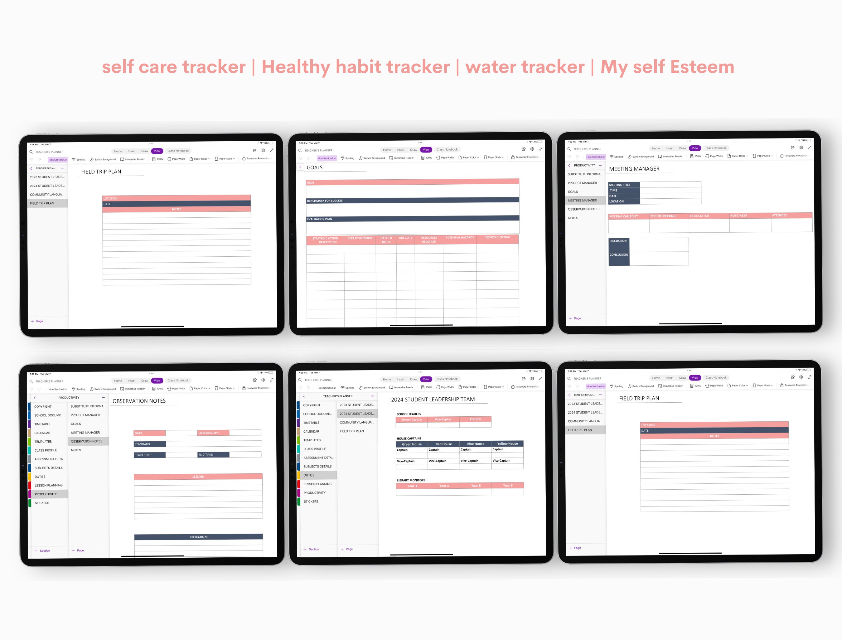 Onenote Teacher Planner, Onenote Digital Planner, Project Planner ...