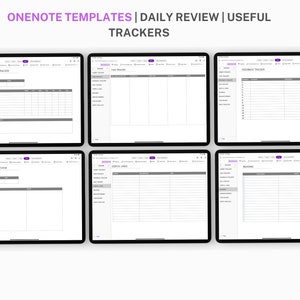 Onenote Digital Planner, Onenote Template, Project Planner Onenote ...