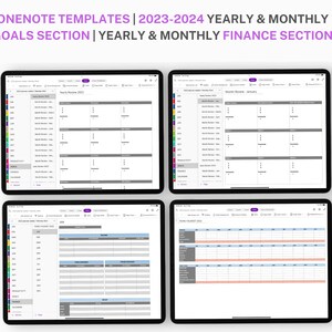 Onenote Digital Planner, Onenote Template, Project Planner Onenote ...