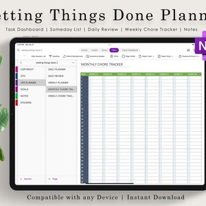 Onenote Digital Planner, Onenote Template, Project Planner Onenote ...