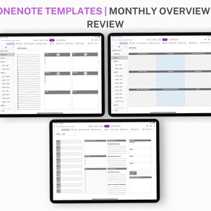 Onenote Digital Planner Onenote Template Project Planner - Etsy