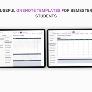 Onenote Student Planner, Onenote Digital Planner, Onenote Template ...