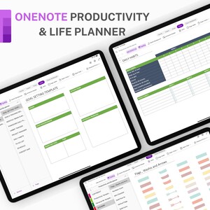 Onenote Digital Planner Onenote Template Project Planner - Etsy