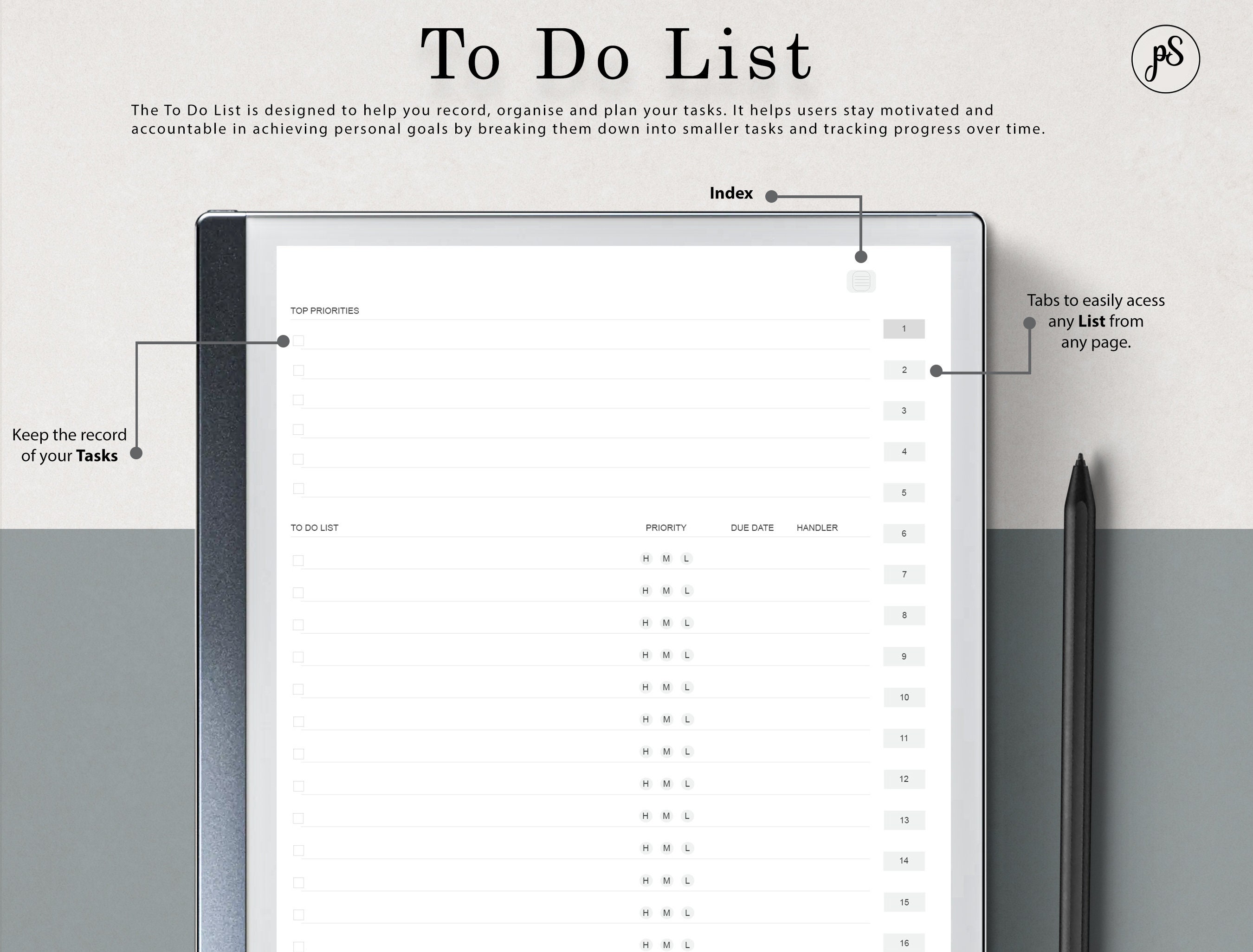 Remarkable 2 Templates to Do List for Remarkable 1 & 2 Template - Etsy