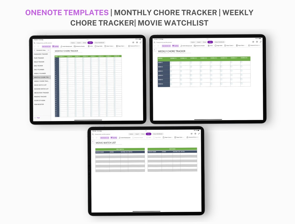 Onenote Digital Planner, Onenote Template, Project Planner Onenote ...