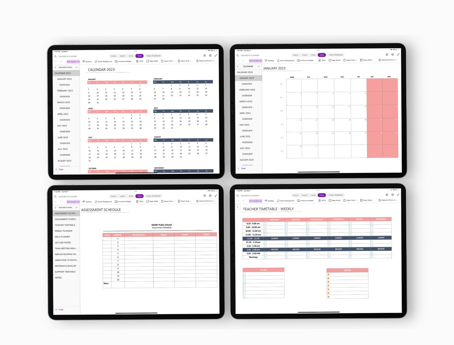 Onenote Teacher Planner, Onenote Digital Planner, Project Planner ...