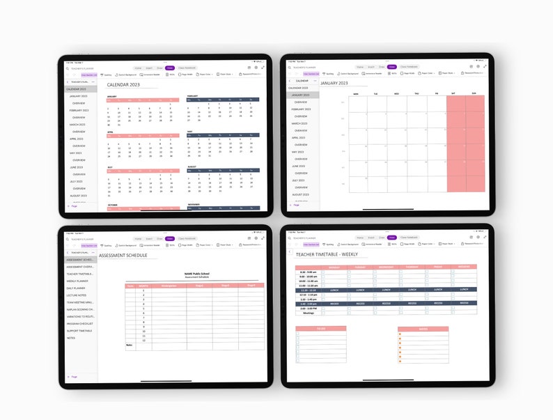 Onenote Teacher Planner, Onenote Digital Planner, Project Planner ...