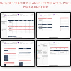 Onenote Teacher Planner, Onenote Digital Planner, Project Planner ...
