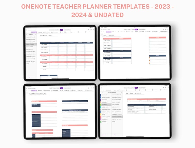 Onenote Teacher Planner, Onenote Digital Planner, Project Planner ...