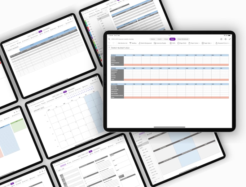 Onenote Digital Planner, Onenote Template, Project Planner Onenote ...