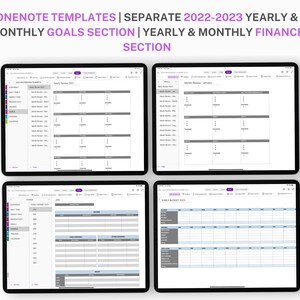 Onenote Digital Planner Onenote Template Project Planner - Etsy