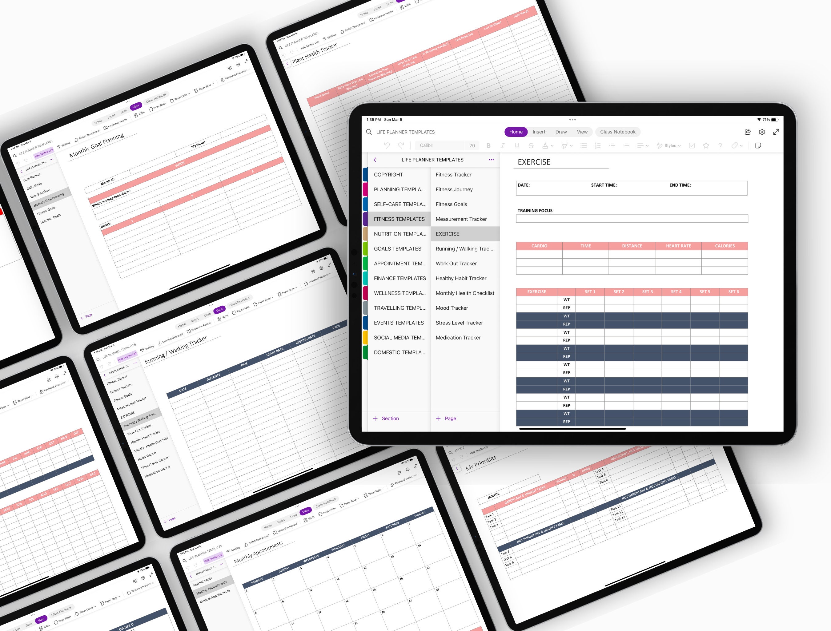 Onenote Digital Life Planner, Onenote Template, Onenote Planner, Life ...