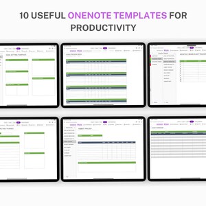 Onenote Digital Planner, Onenote Template, Project Planner Onenote ...