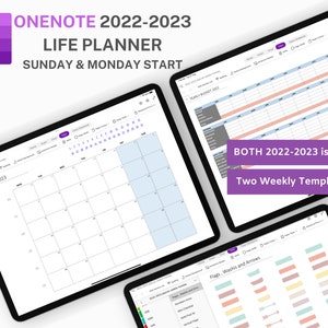 Onenote Digital Planner Onenote Template Project Planner - Etsy