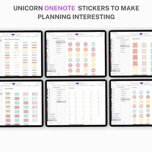 Onenote Student Planner, Onenote Digital Planner, Onenote Template ...