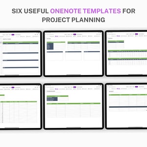 Onenote Digital Planner, Project Planner Onenote, Project Management ...