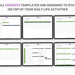Onenote Digital Planner, Onenote Template, Project Planner Onenote ...