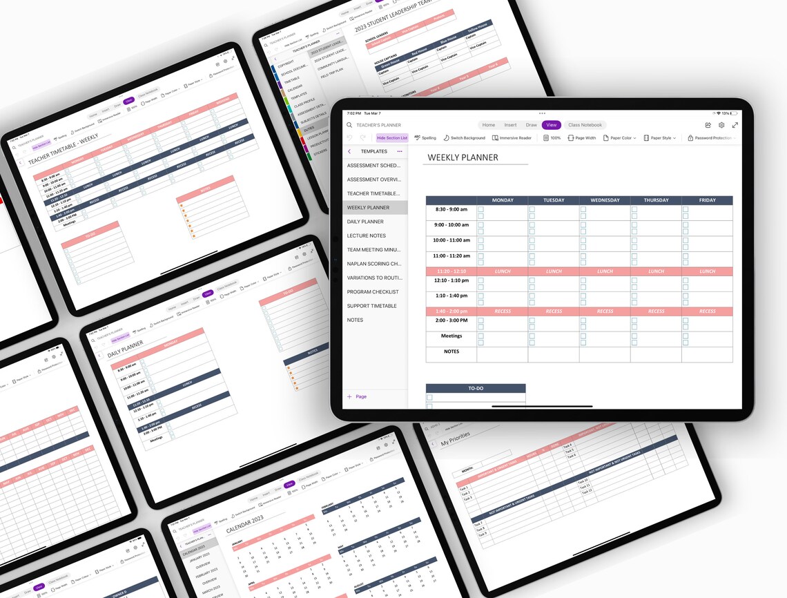 Onenote Teacher Planner, Onenote Digital Planner, Project Planner ...