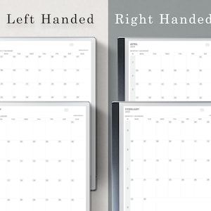 Remarkable 2 Monthly Calendar Template | Remarkable 2 Templates ...