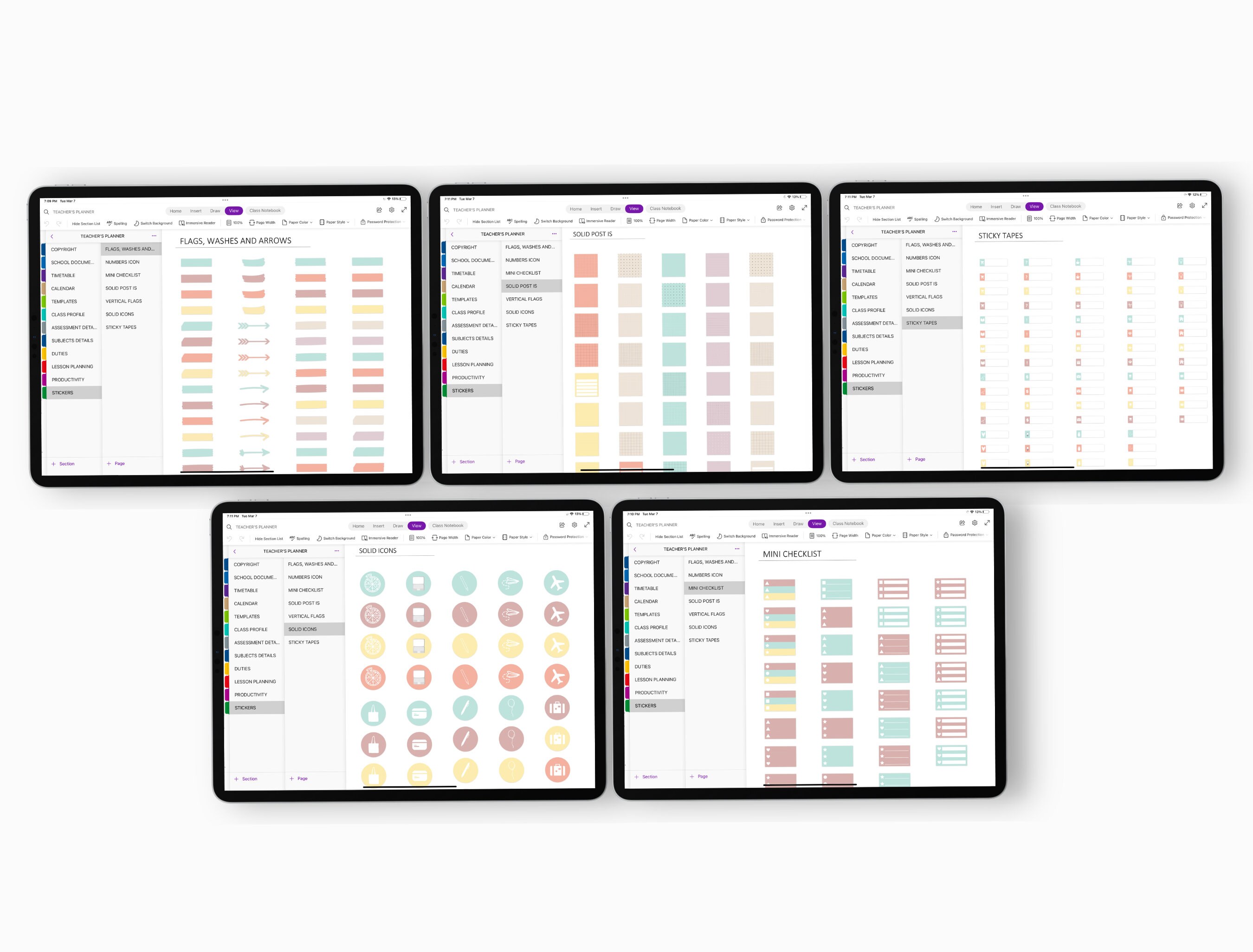 Onenote Teacher Planner, Onenote Digital Planner, Project Planner ...