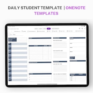 Onenote Student Planner, Onenote Digital Planner, Onenote Template ...