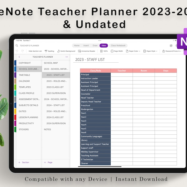 Onenote Templates - Etsy
