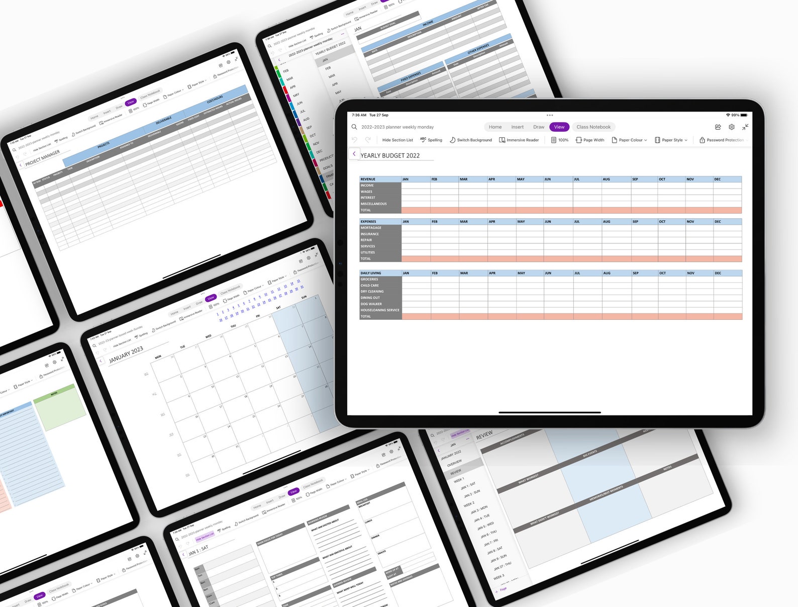 Onenote Digital Planner Onenote Template Project Planner - Etsy