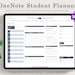 Onenote Student Planner, Onenote Digital Planner, Onenote Template ...