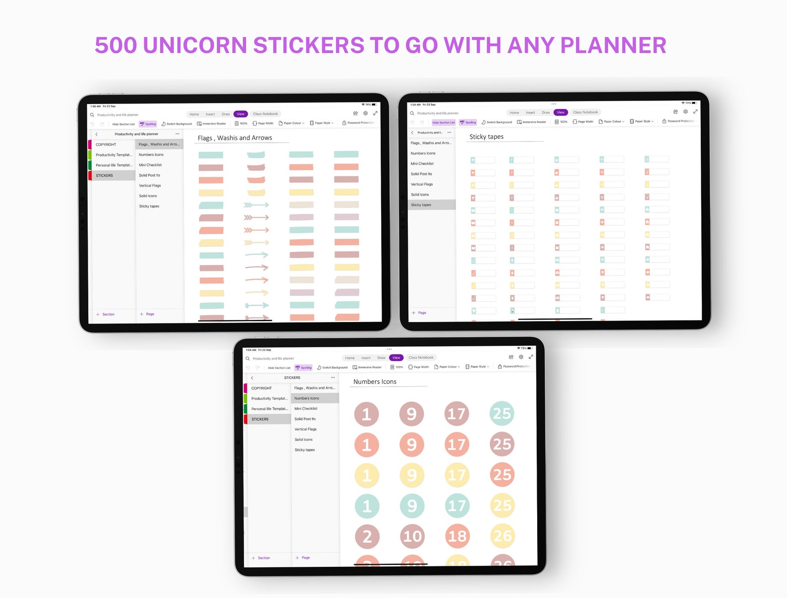 Onenote Digital Planner, Onenote Template, Project Planner Onenote ...