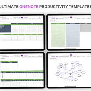 Onenote Digital Planner, Onenote Template, Project Planner Onenote ...