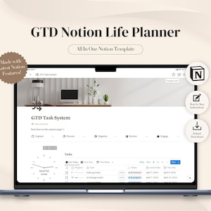 GTD Notion Template, GTD Notion Planner, Task Planner, All in One Notion Life Planner - Etsy