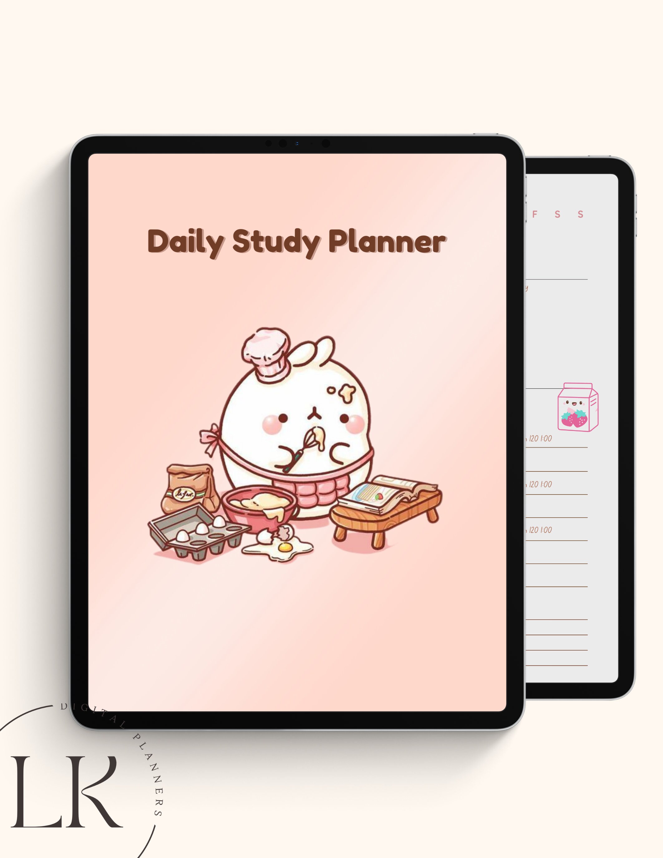 Kawaii Daily Planner Bundle, Cute Kawaii Digital Planner, Kawaii ...
