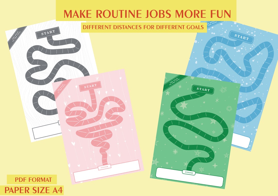 Kids Printable Reward Chart / Make Routine Tasks and Go Step by Step to ...