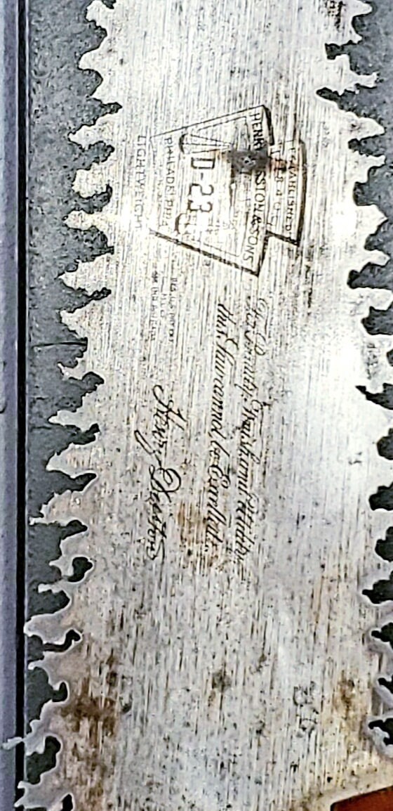 Vintage Handsaw Art - Pine Tree - Disston & Sons D-23 — AnS Metal Works