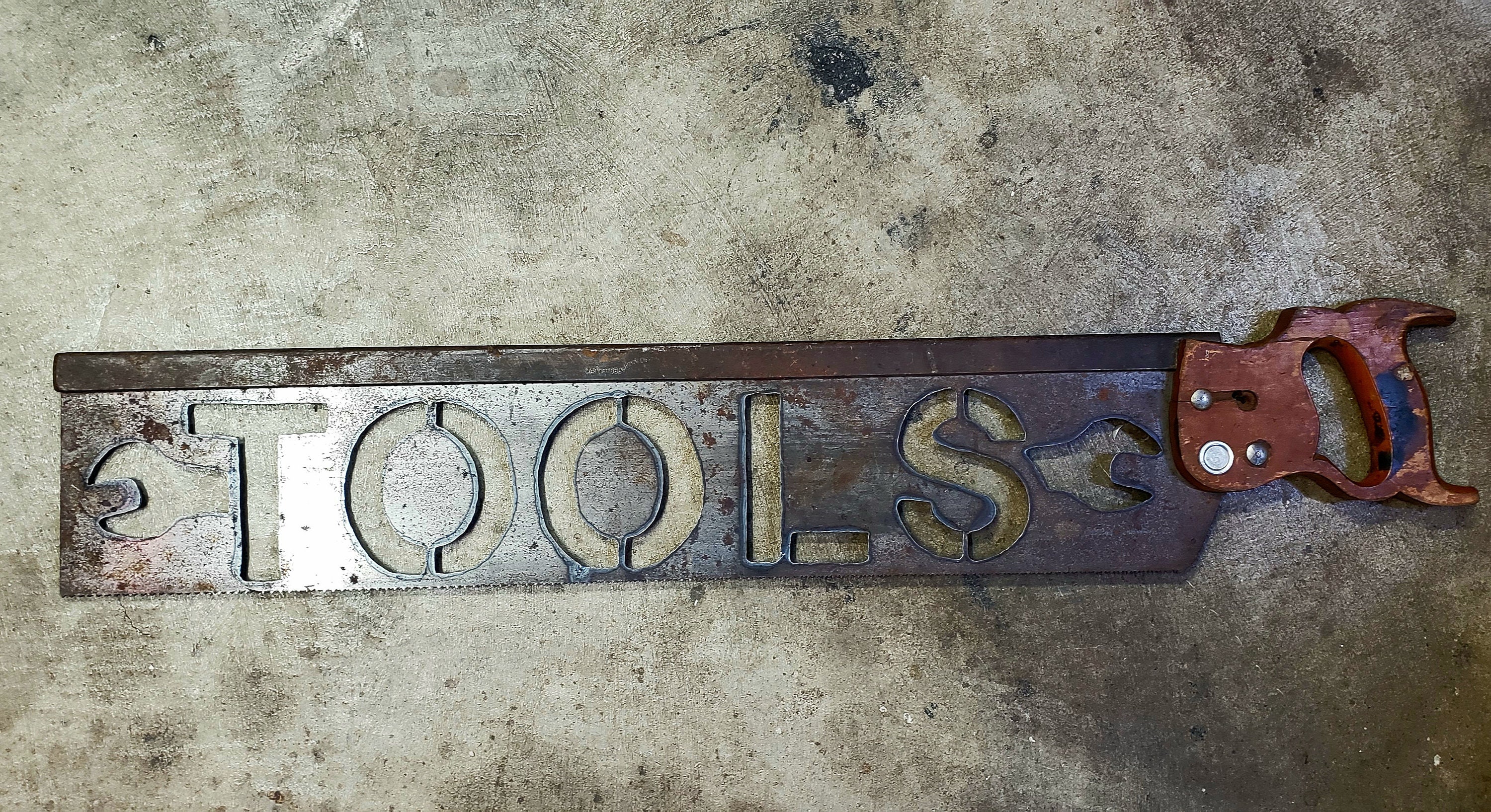 Vintage Antique 33 Inch Long Mitre Saw Handsaw Plasma Art tools Garage ...