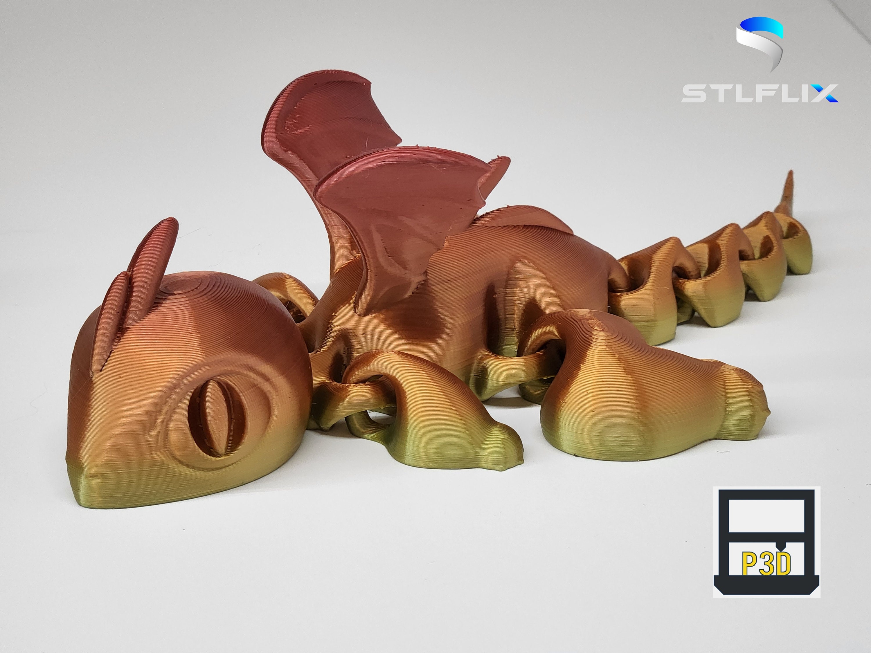 Articulated Baby Dragon 3D Printed - Etsy