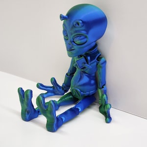 Flexi Factory Alien Articulated 3D Printed - Etsy