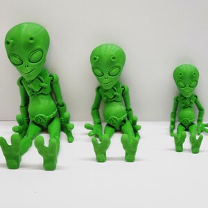 Flexi Factory Alien Articulated 3D Printed - Etsy
