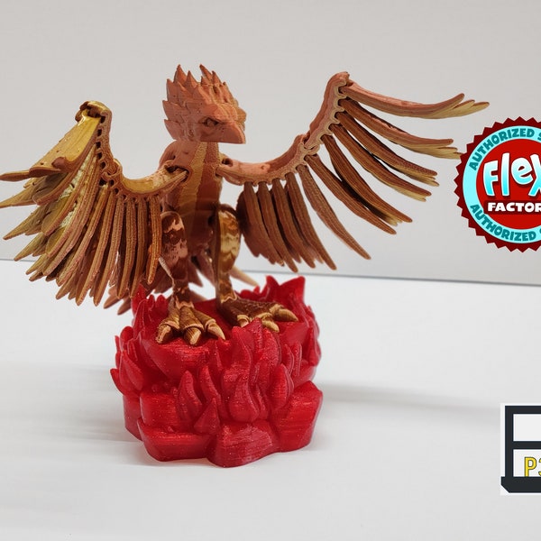 Flexi Phoenix Stl - Etsy