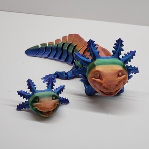 Articulated Axolotl 3D Printed - Etsy