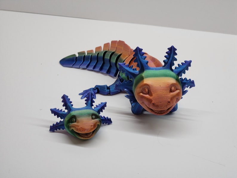 Articulated Axolotl 3D Printed - Etsy