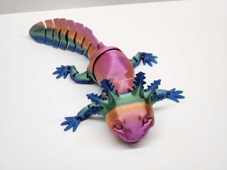 Articulated Axolotl 3D Printed - Etsy
